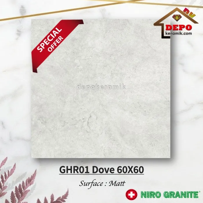 NIRO GHR 01 DOVE 60x60 Kw 2 | UKURAN 60 X 60 | Depo Keramik